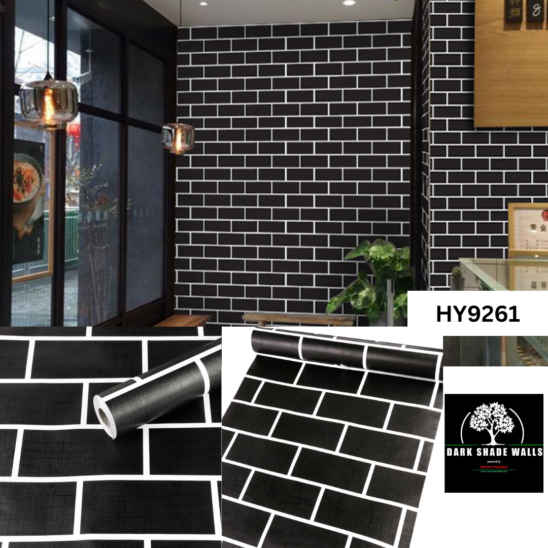 WALL PAPER STICKER ITEM CODE HY9261 – DARK SHADE WALLS by Vimuno Paradise
