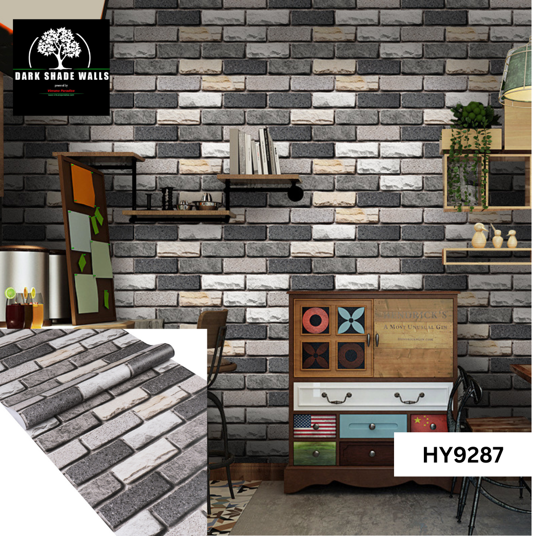 WALL PAPER STICKER ITEM CODE HY9287 – DARK SHADE WALLS by Vimuno Paradise